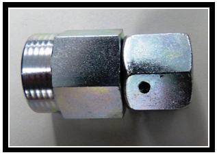 Manometeranschlussverschraubung; Type: MAVE 12-SR 1/2"